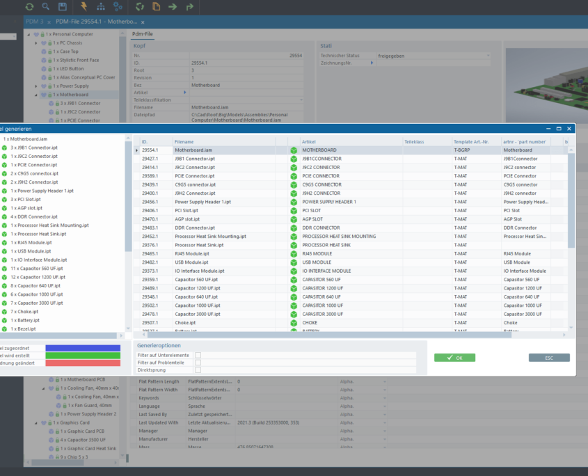 mechanical and plant engineering - ERP industry solution - TimeLine